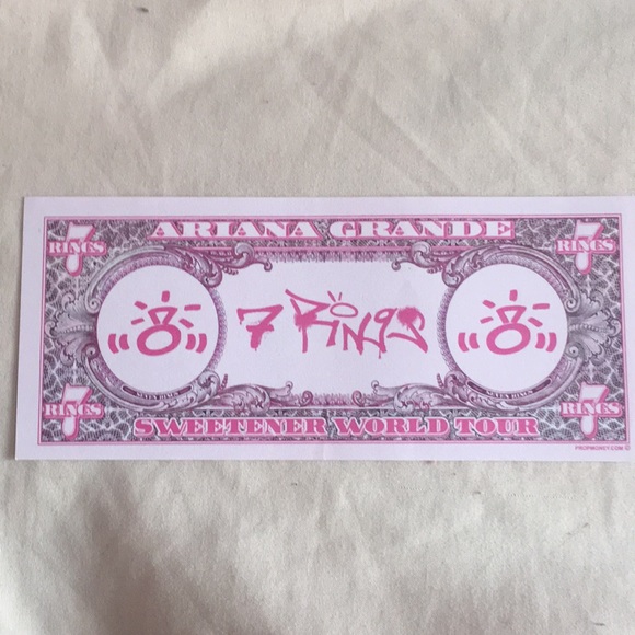 Ariana Grande | Accessories | Ariana Grande 7 Rings Bill | Poshmark